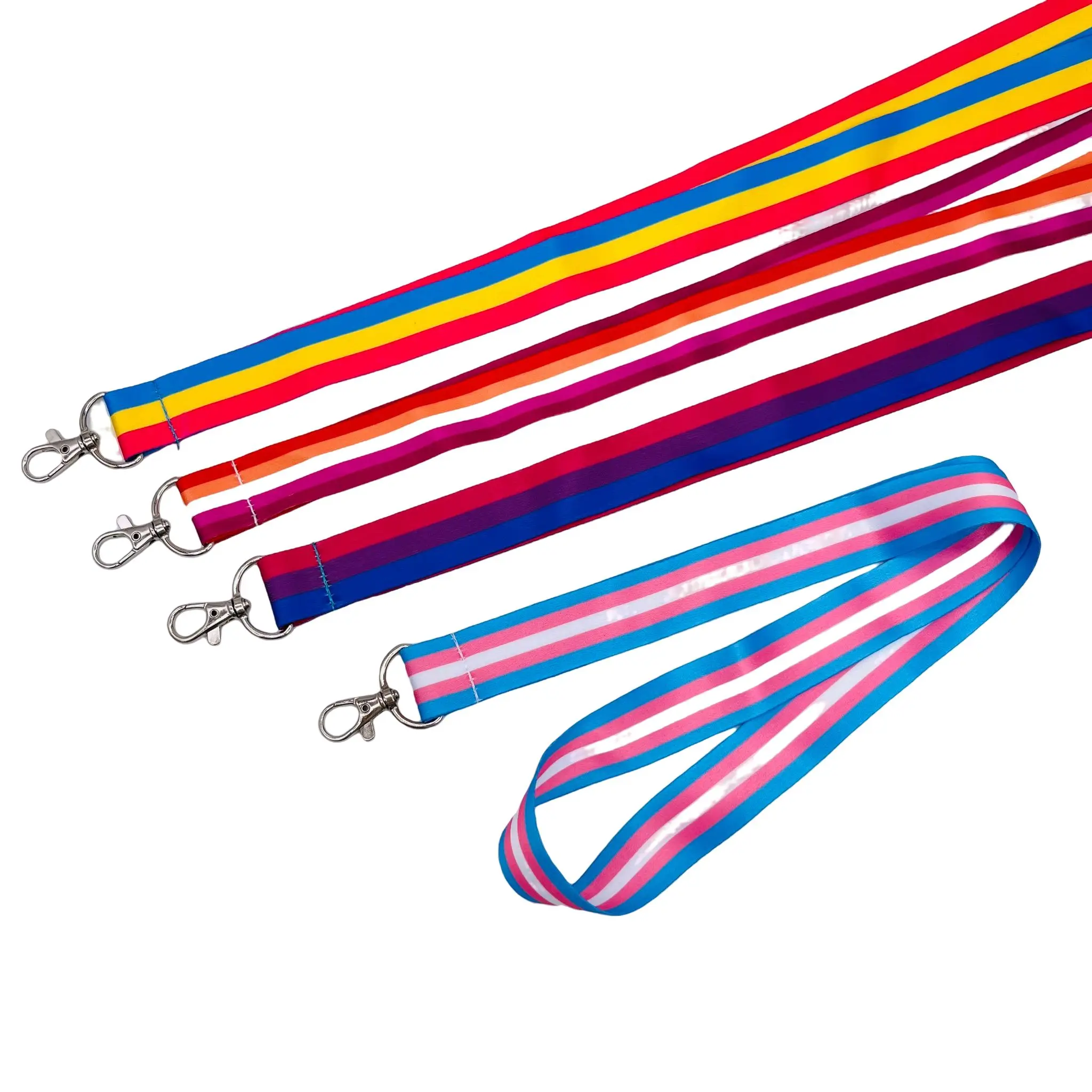 2023 Popular Festival LGBT Rainbow Lanyards Keychain Custom Lanyard for ...