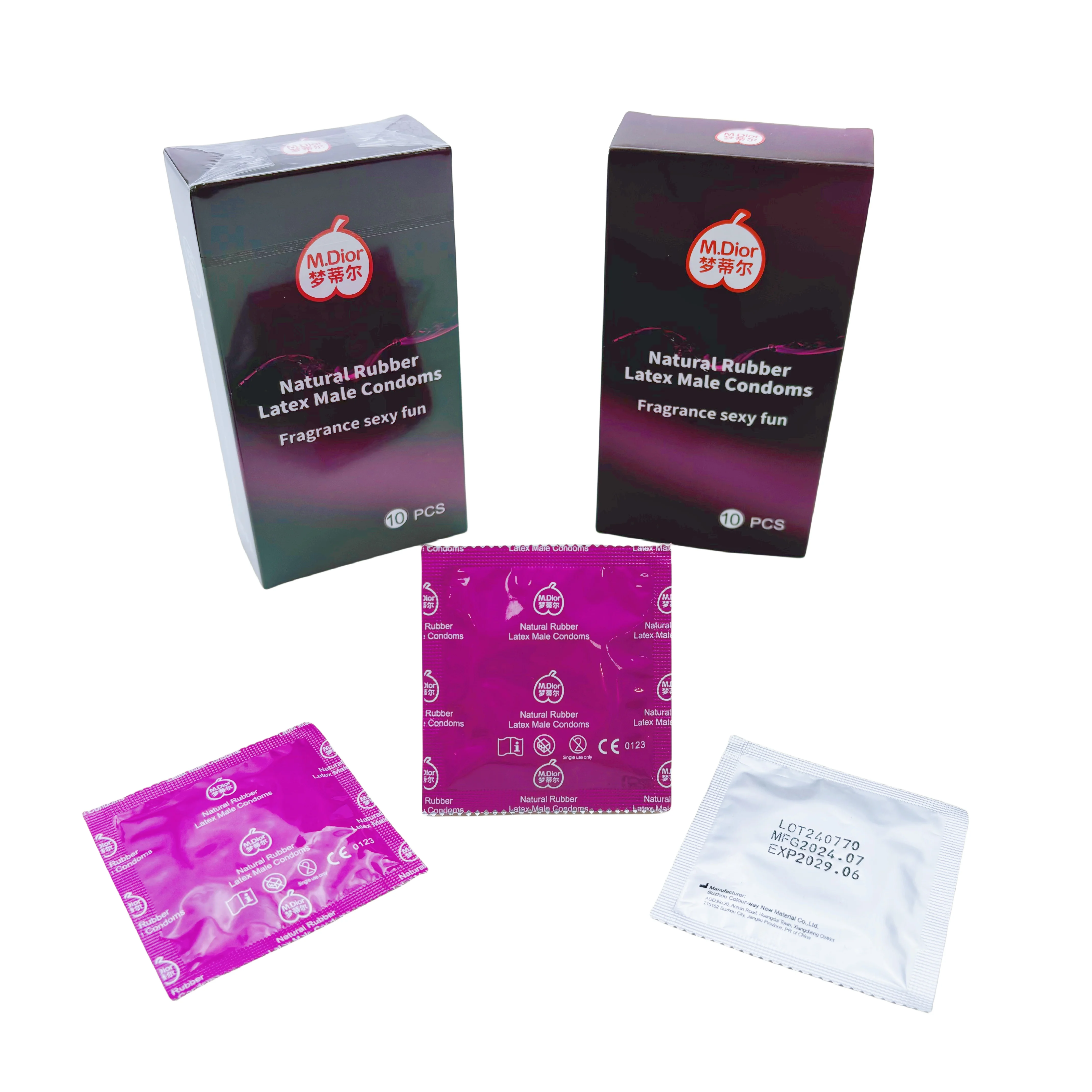 Alibaba.com: Extra Strong Fluorescent Grape Flavoured Condoms for Men with Lubricant: Business ...