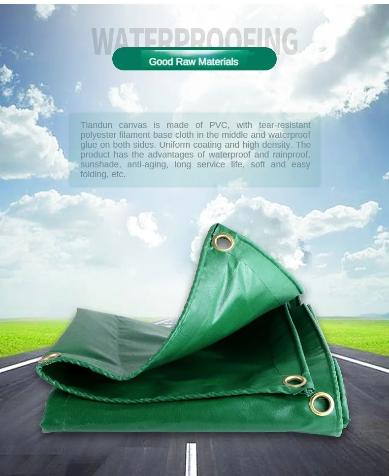 High Tensile Strength Waterproof PVC Tarps Canvas Coated PVC Tarpaulin ...