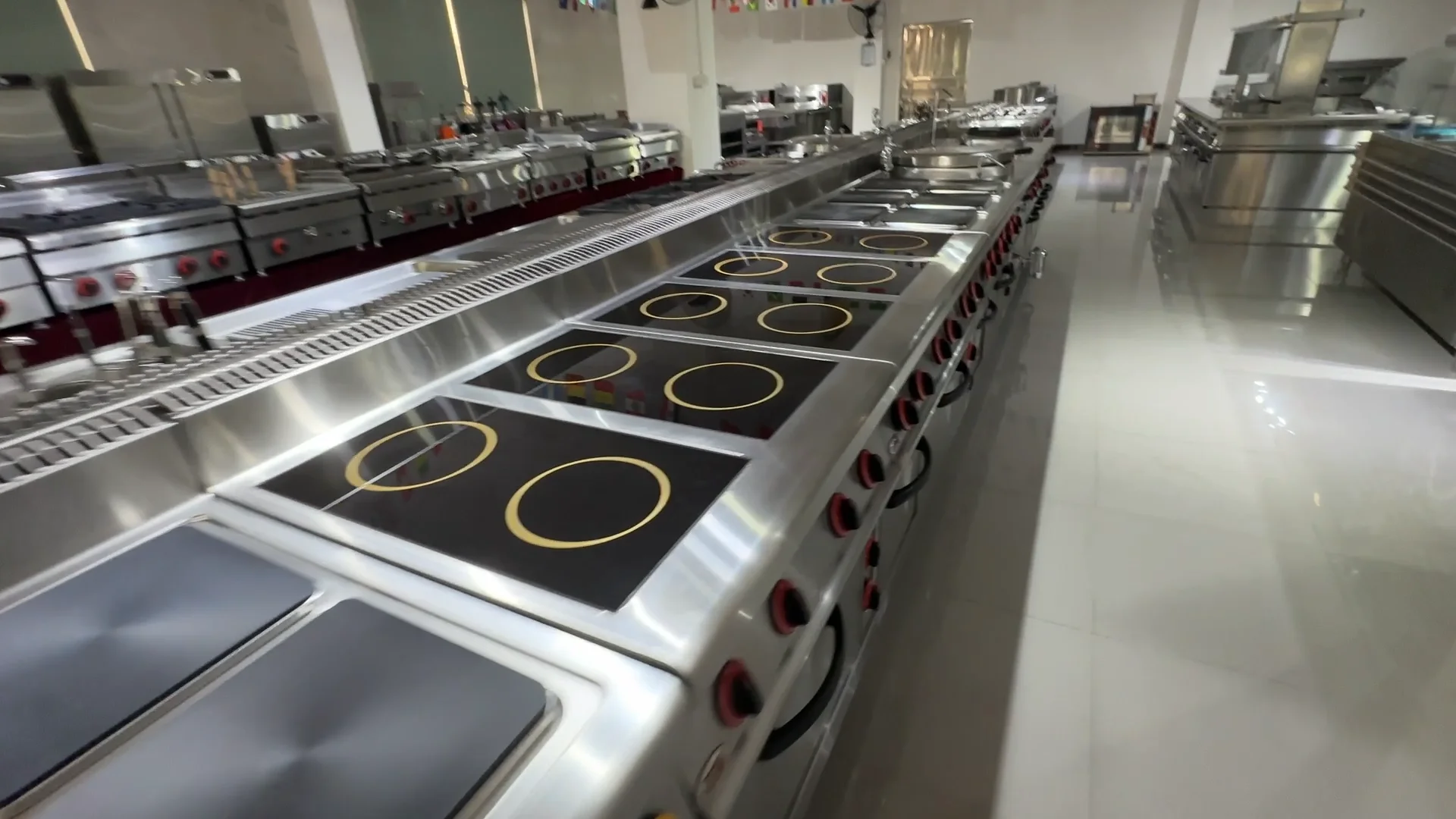 Commercial Kitchen Cooking Machine Hamburger Cooker Gas Griddle With ...