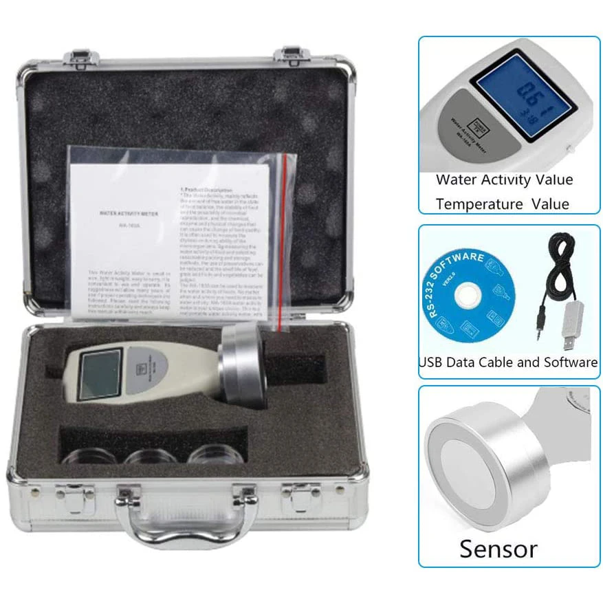 Handheld Water Activity Meter Analyzer Food Water Activity Measuring ...