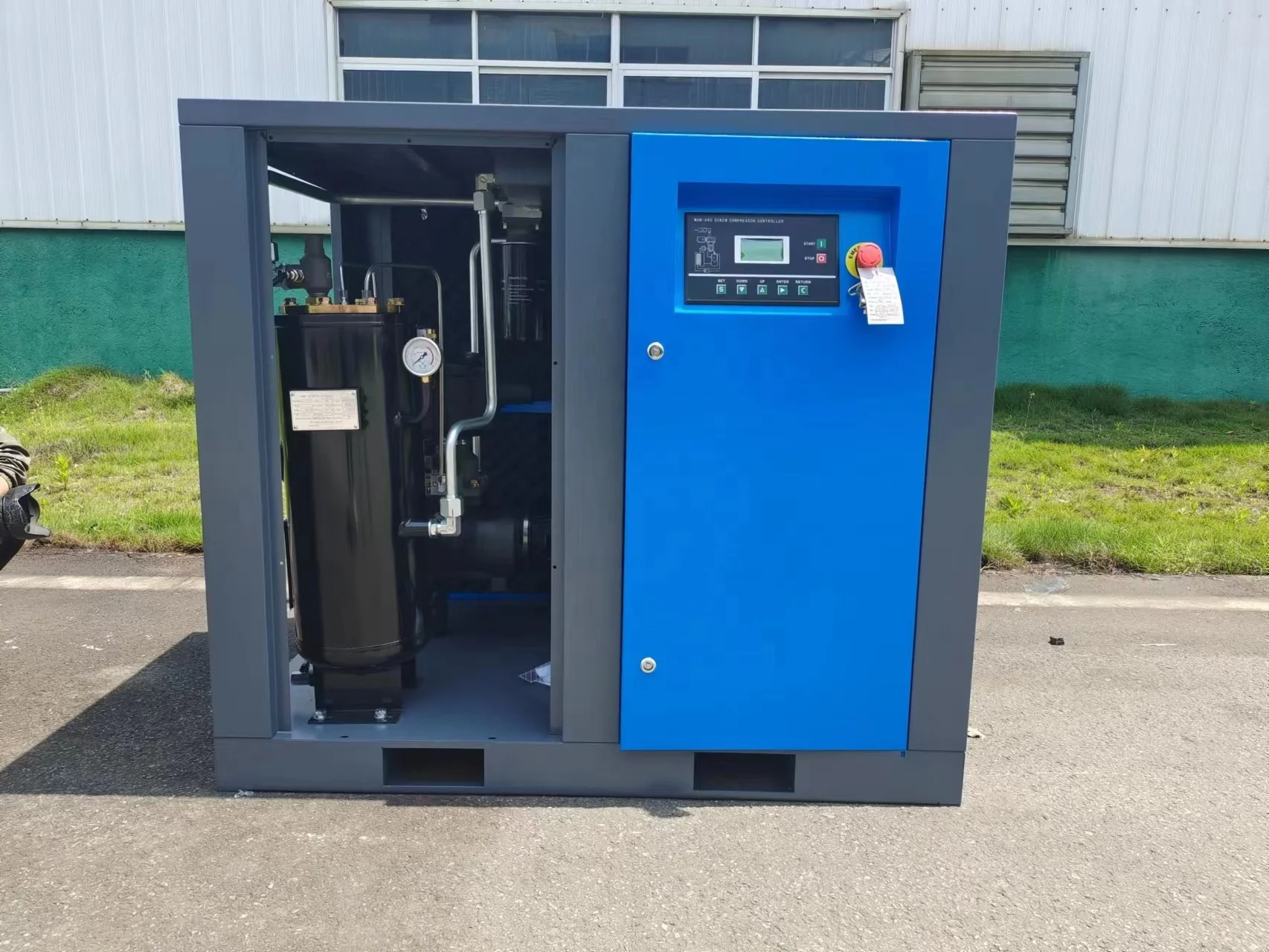 Airstone Low Noise Screw Air Compressor 18.5kw 25 Hp 100cfm Stationary ...