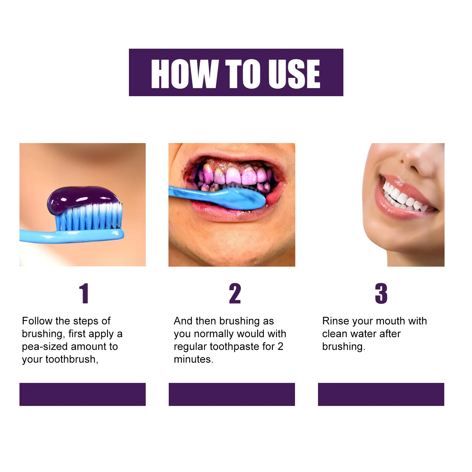 EELHOE Custom Logo Teeth Stain Remover - Purple Color Corrector for ...