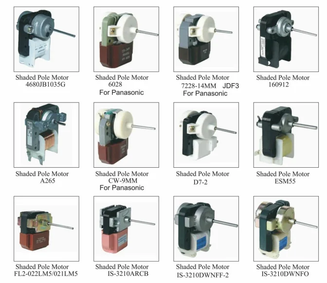 Freeze Motor Shaded Pole Motor For Refrigerator Parts - Buy Shaded Pole ...