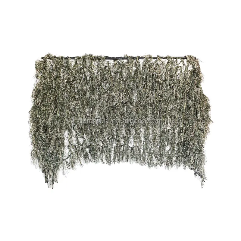 Outdoor Woodland Camo Ghillie Net Grass Blanket Polyester Camouflage ...