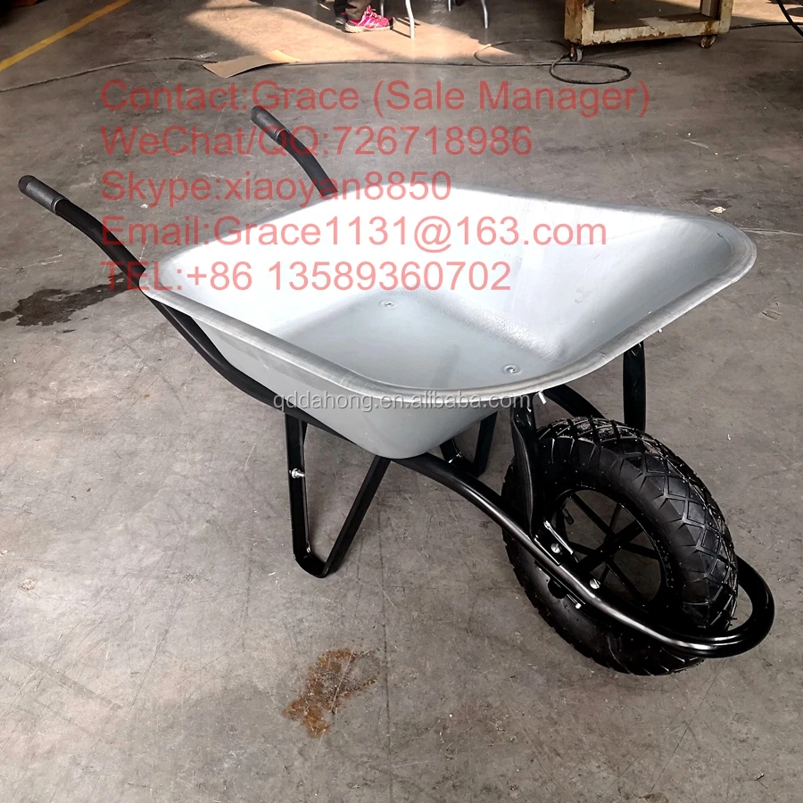 French Model Wheelbarrow With 4.00-8 Air Wheel Garden Wheel Barrow ...