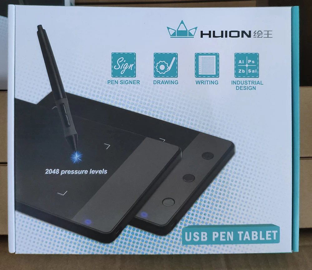 Huion Professional Animation Battery Free Drawing Board Digital Artist ...