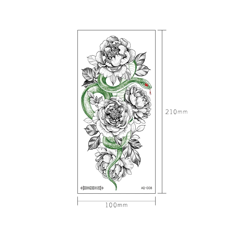 New Stock Arrival Temporary Tattoo Designs Large Flower Arm And Leg ...