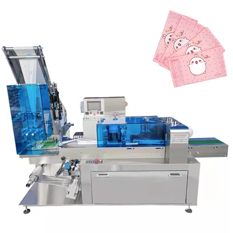 Automation Single Use Sachet Wet Tissue Packing Machine