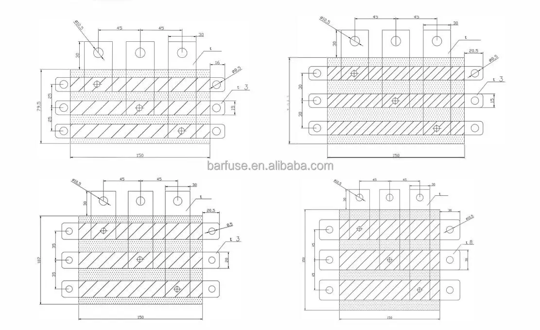 8w 125a 250a 400a Mccb Busbar Pan Assembly In China - Buy Assembly ...
