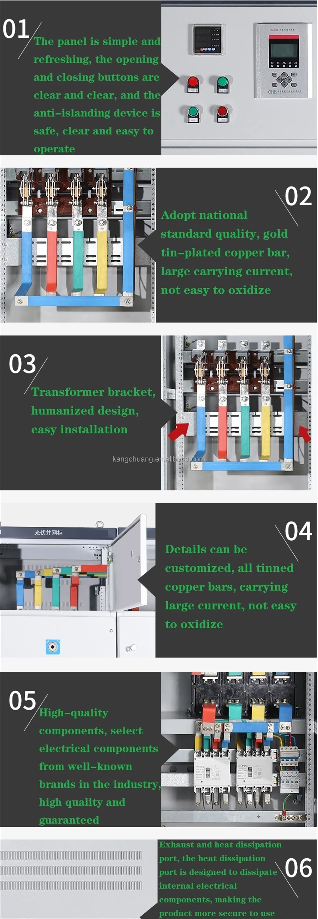 KCGGD 380V 500V 100-2000KW Three Phase Photovoltaic Grid-Connected ...