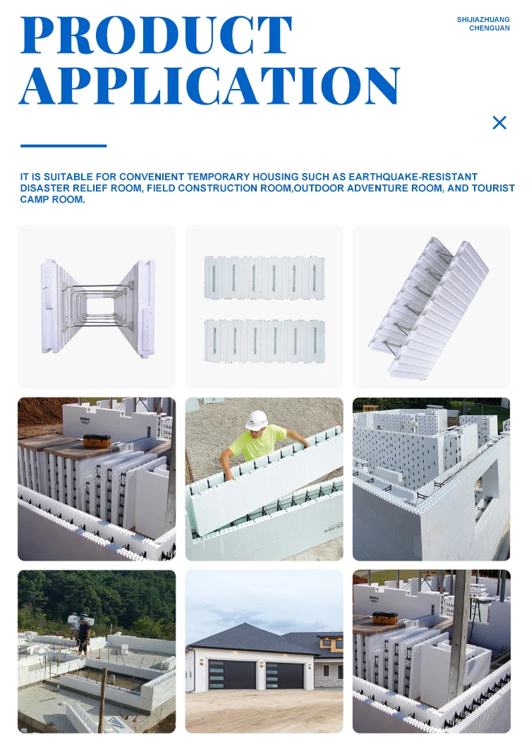 Icf Roof Permanently Insulated Formwork Eps Foam Wood-cement Insulated ...