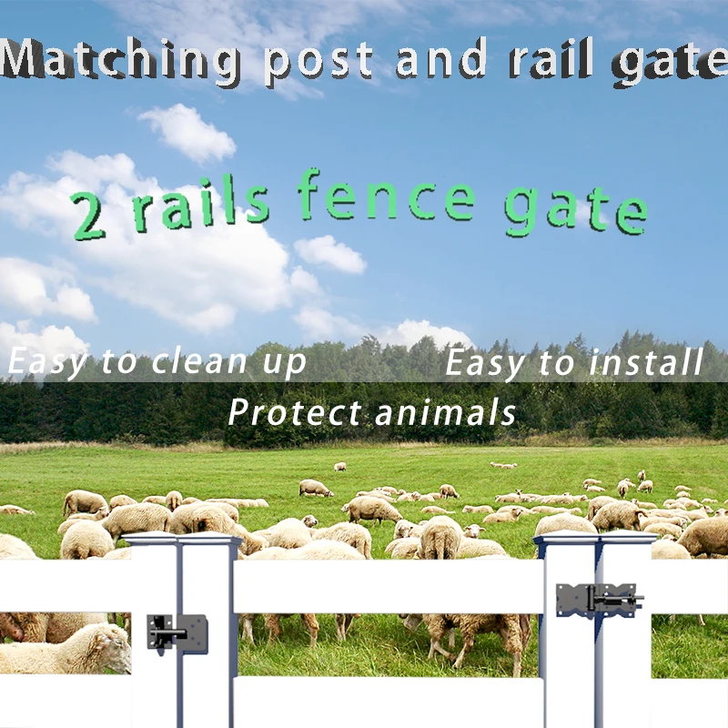 Pvc 2 Rails Horse Fence Gate - Buy Horse Mesh Gate Fencing Trellis ...