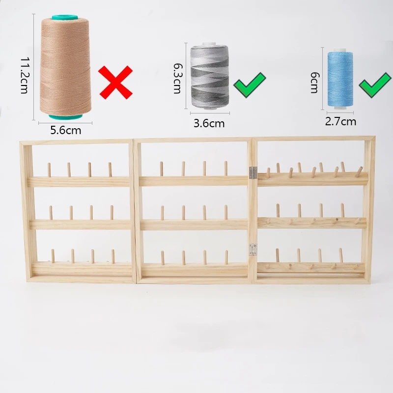 66 Axis Sewing Thread Rack Folding Storage Rack Handmade Diy Home ...