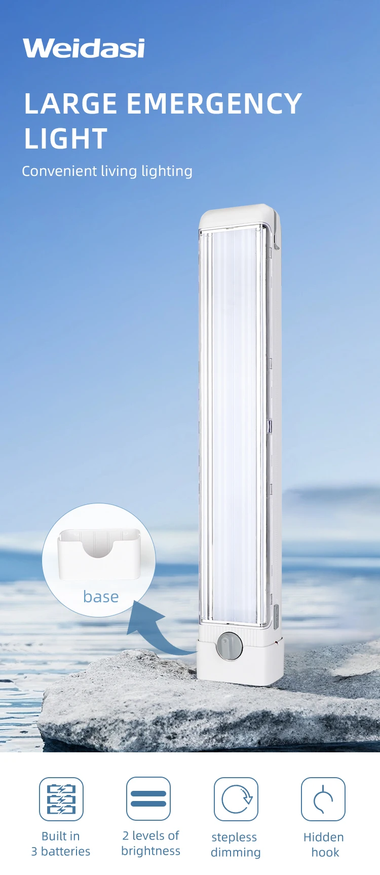 Rechargeable Emergency Light Multi Feature Led Emergency Lamp Portable ...