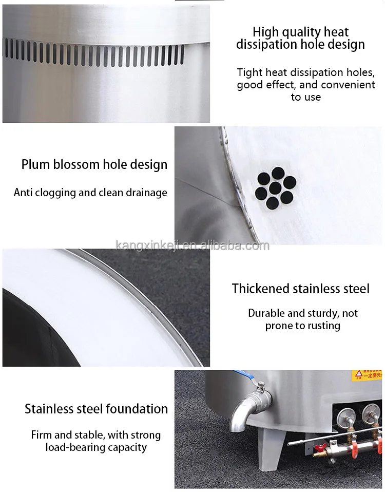 Industrial Milk Corn Rice Chicken Boiling Machine Large Commercial ...