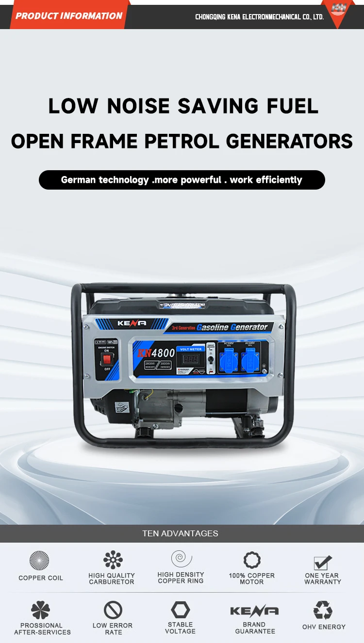 Kena Portable Gasoline Generators - Reliable Power Solutions