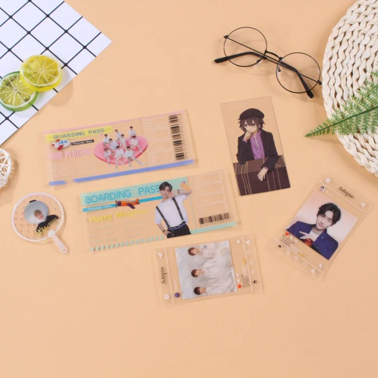 Custom PVC Plastic Transparent k Pop clear Photocards for Fans ...
