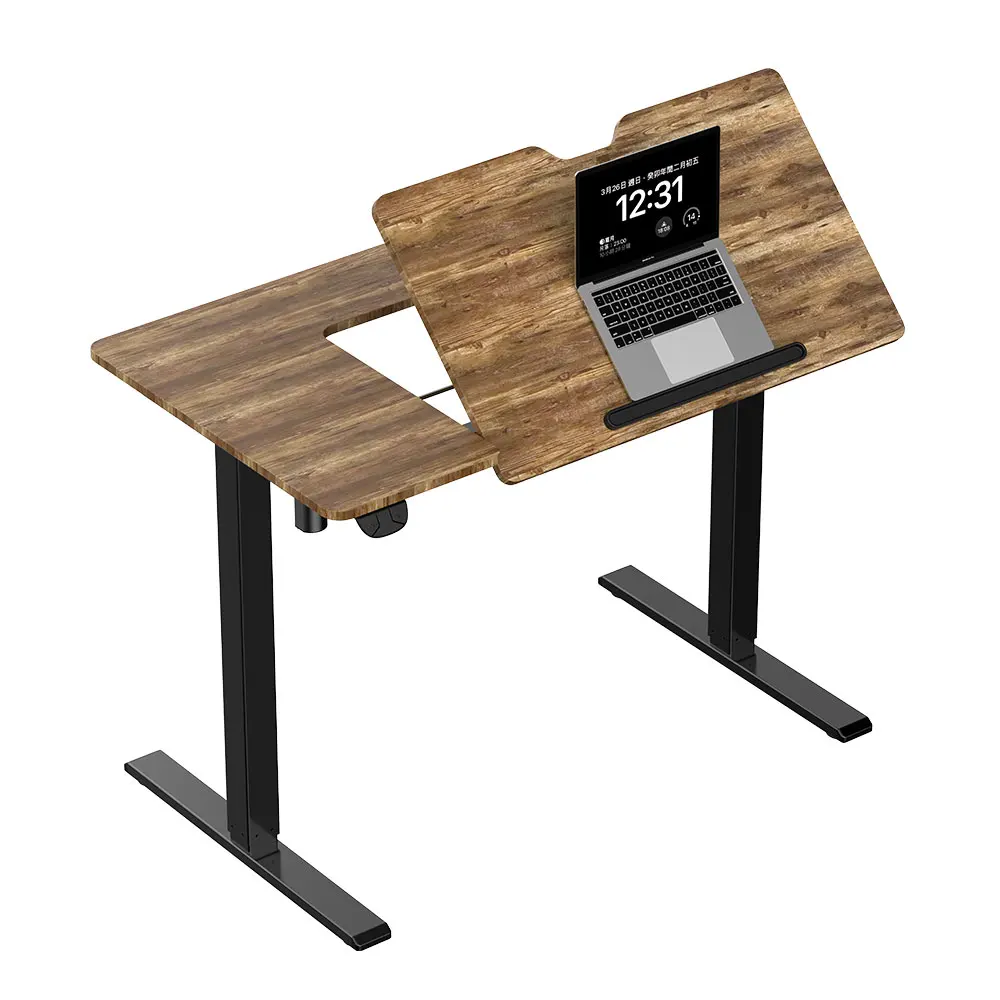 NBHY Height Adjustable Electric Table Sit Standing Computer Desk Frame ...