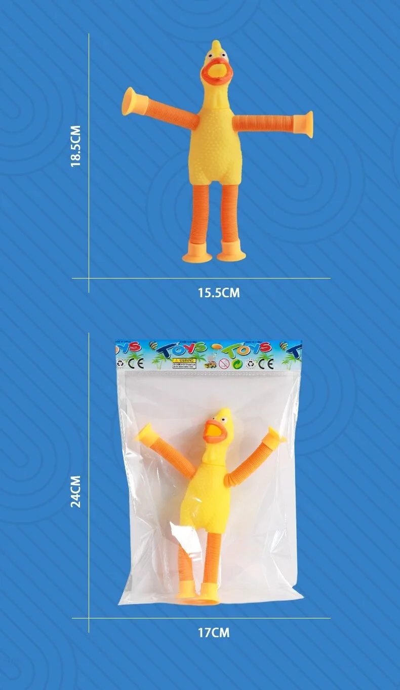 Telescopic Screaming Chicken Fidget Sensory Anti-stress Squeeze ...