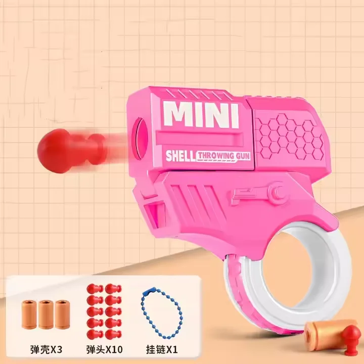 Mini Soft Bullet Shell Ejecting Plastic Toy Gun for Boys