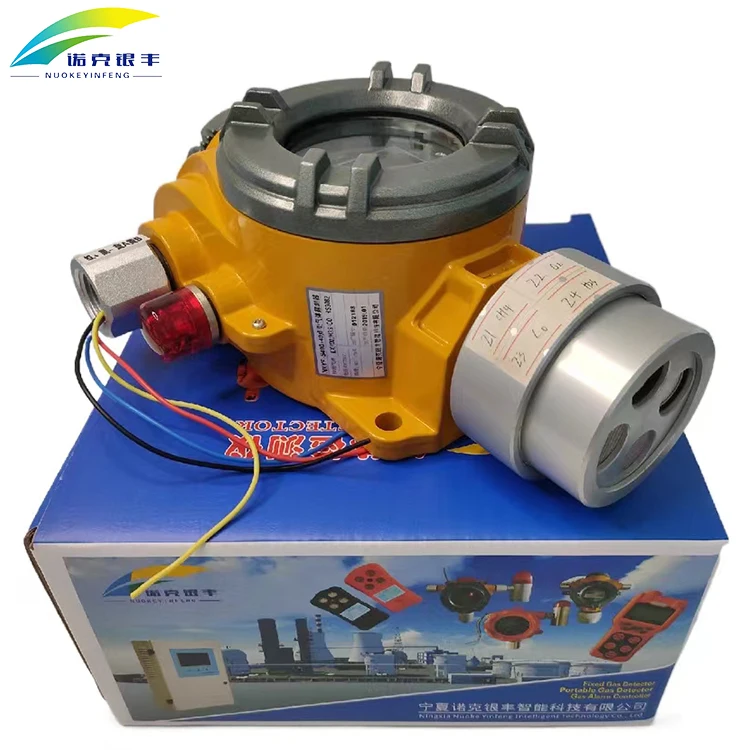 Atex Explosion-proof Lpg Natural Gas Leak Detector Ch4 Fixed Gas Detector With Light Alarm ...