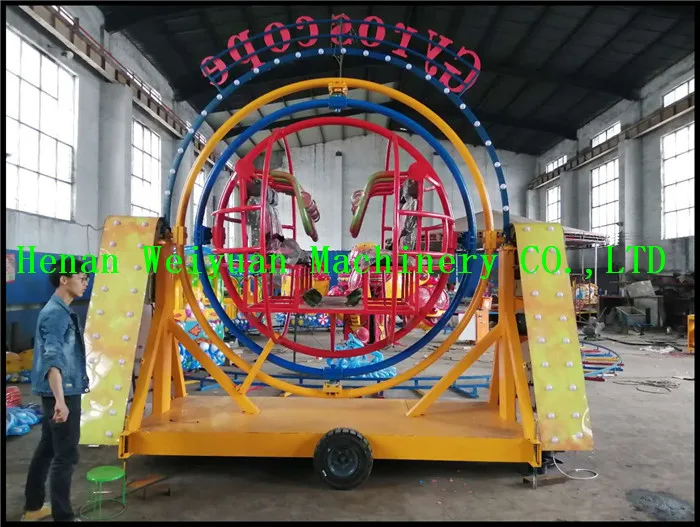 Attractions Amusement Rides Mounted Trailer Fun Fair Motorized Human ...