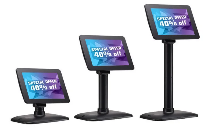7 Inch LCD Monitor - Ideal for Supermarket Checkout Counters