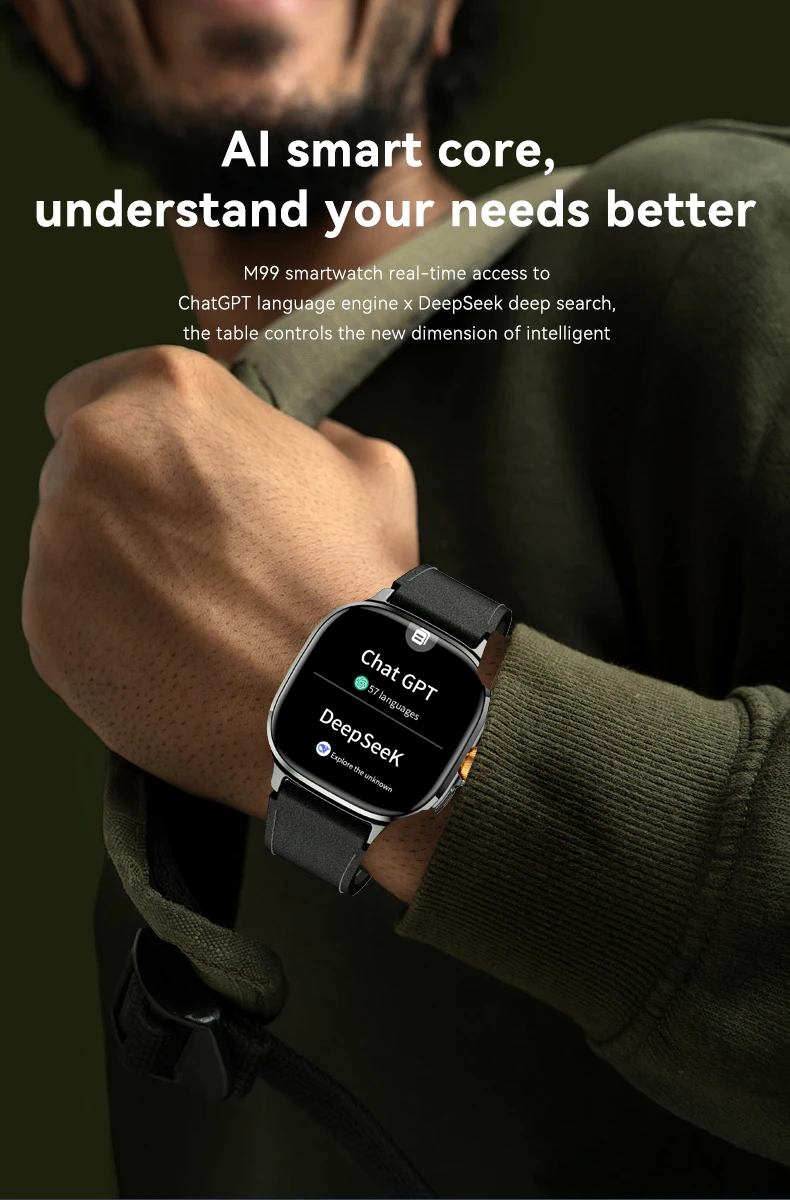 M99 Smartwatch: 4G Dual System, 2.4" AMOLED Screen, IP68 Waterproof ...