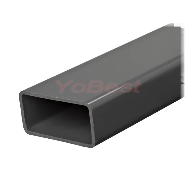 Rectangular de extrusión de plástico rectangular tubo cuadrado de PVC ...