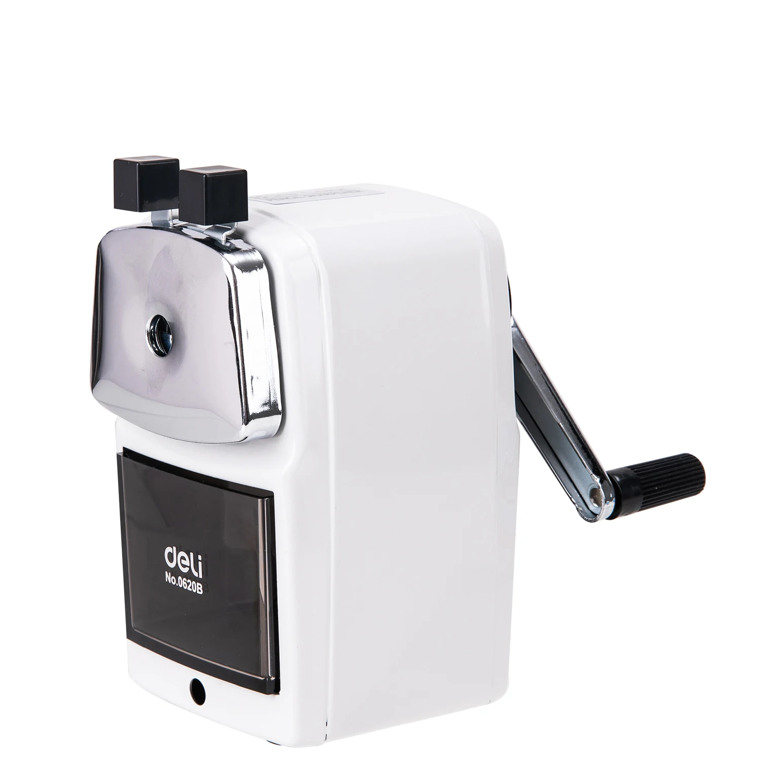 Wholesale Deli E0620B Automatic Rotary Pencil Sharpener White Special Multifunctional Stationery Pencil Sharpener for Primary School From