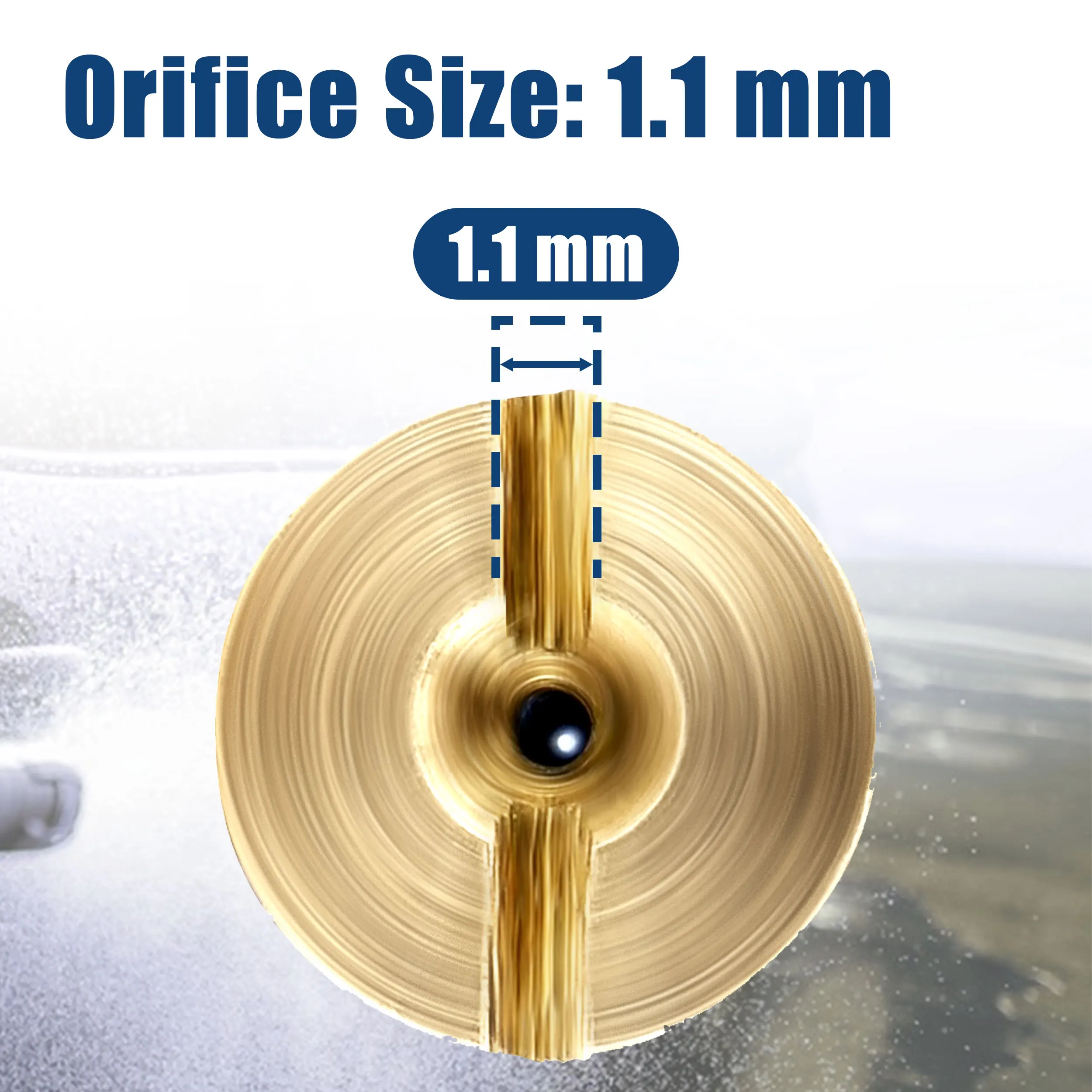 Universal Brass Thread Flat Spray Nozzle Snow Foam Cannon Threaded 1 ...