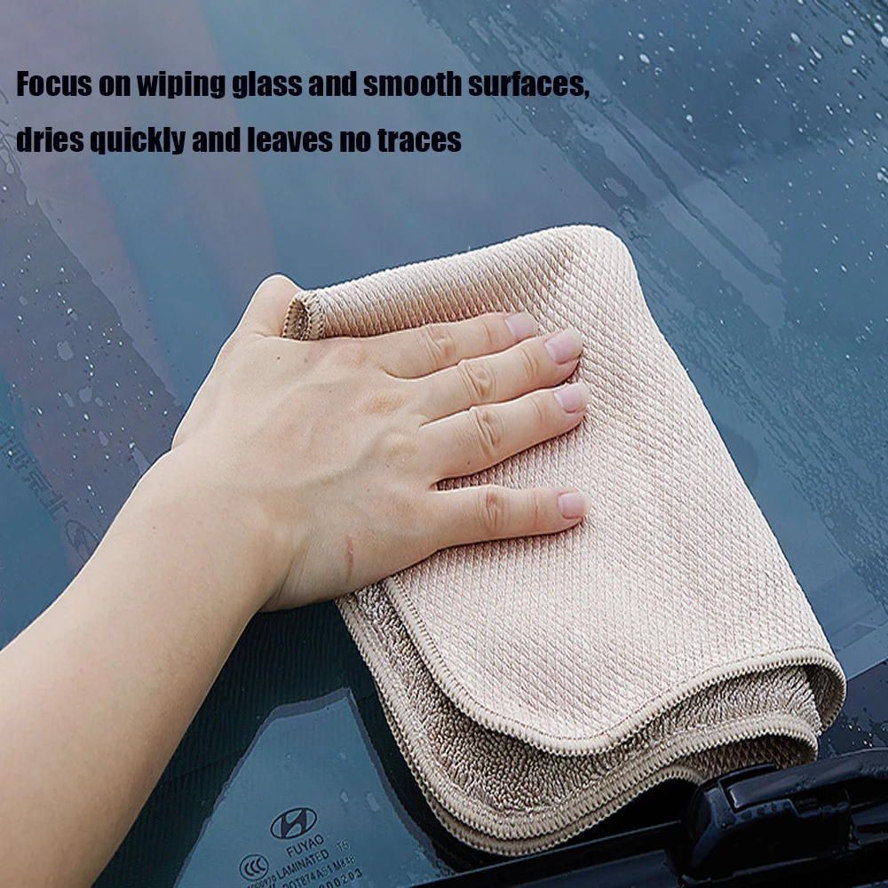 Double-side Twisted Loop Washing Cleaning Cloth Microfiber Car Drying ...
