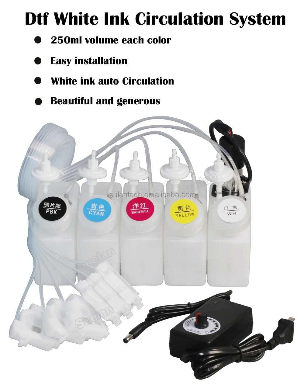 Epson L1800 DTF Ink Tank Printer Conversion Kit 250ml Ink - OEM