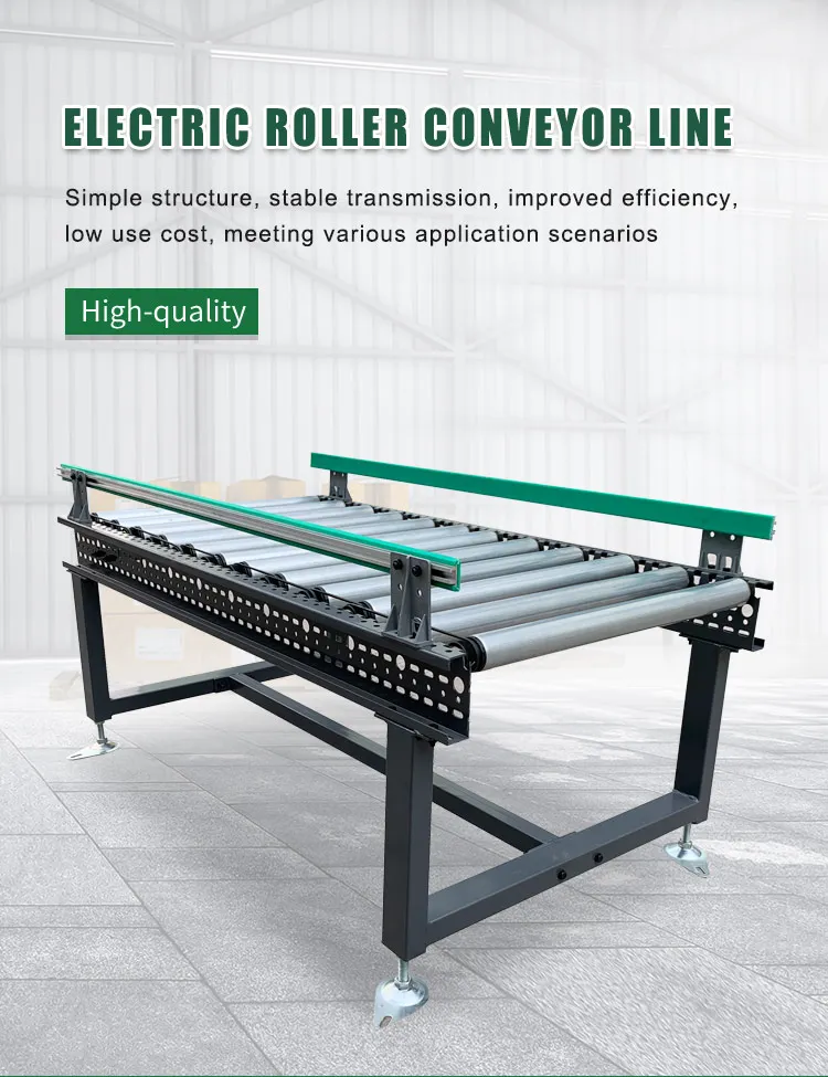 Motorized Automated Conveyor Guide Rail Pallet Roller Conveyor ...