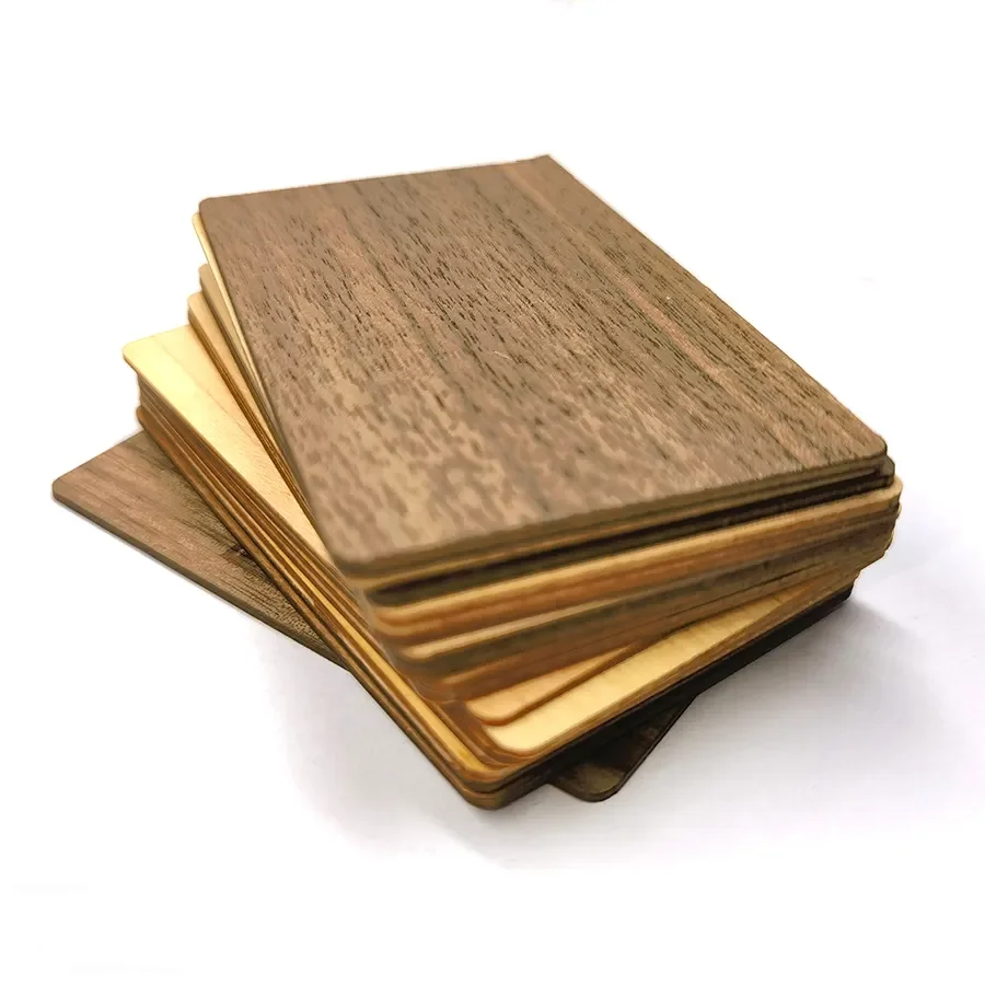 Customized Rfid Nfc Recyclable Wooden Card UV Printing /Laser Engraving ...