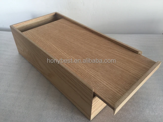 Rectangular Walnut Tissue Boxes Slide-Out Bottom Design Wooden Tissue ...