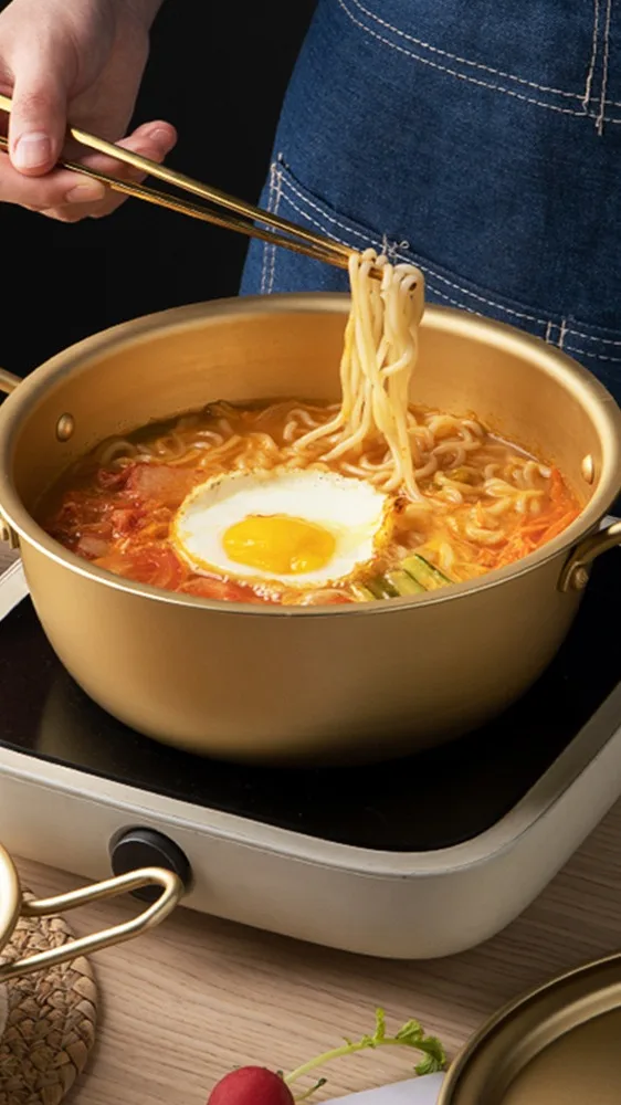 Wholesale Noodle Pot Korean Style Instant Noodle Hot Pots Yellow ...