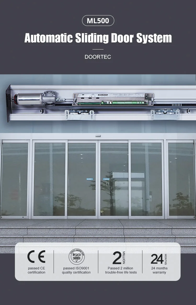 Doortec ML500 Automatic Sliding Door System for Glass Door