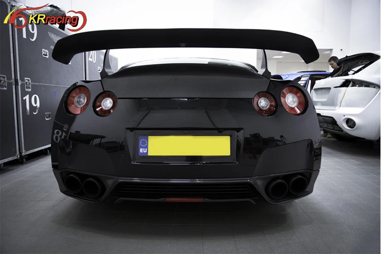 Revozport Style Carbon Fiber Rear Trunk With Rear Spoiler Wing for ...