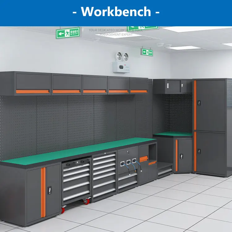 Heavy Duty Workstation with Tool Cabinet - Steel Metal China