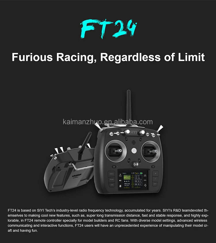 SIYI FT24 Remote Controller Bluetooth Receiver for RC Vehicles & Toys ODM
