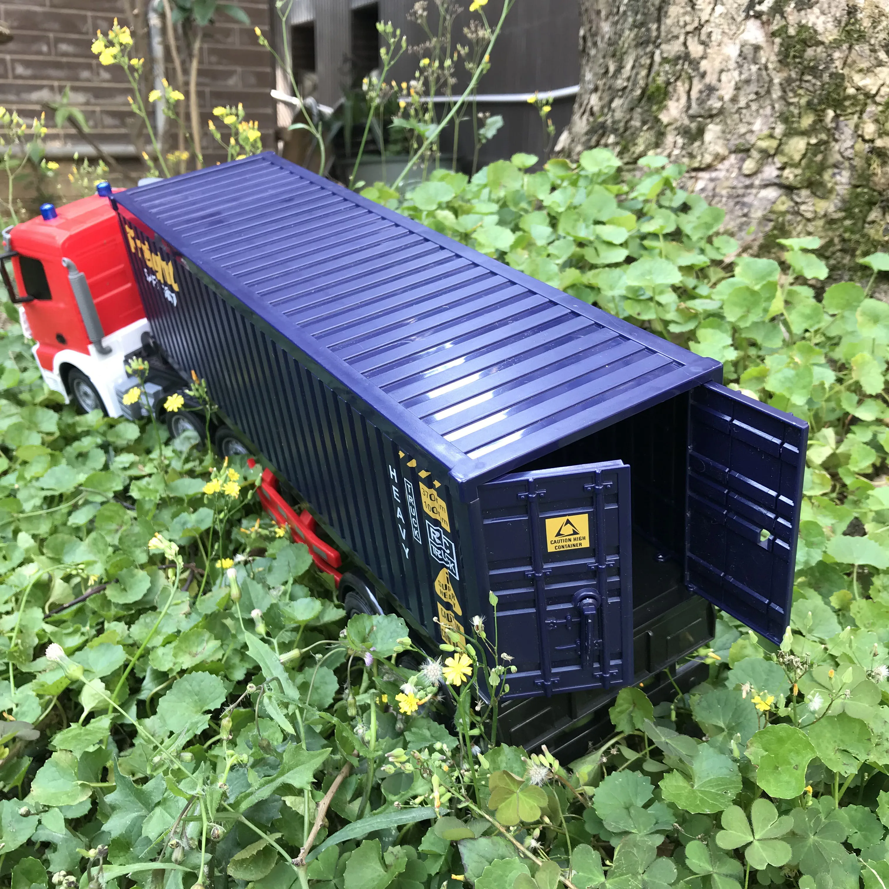 Rc Car Container Tractor Truck Rc Toys Vehicle Lighting And Sounds ...