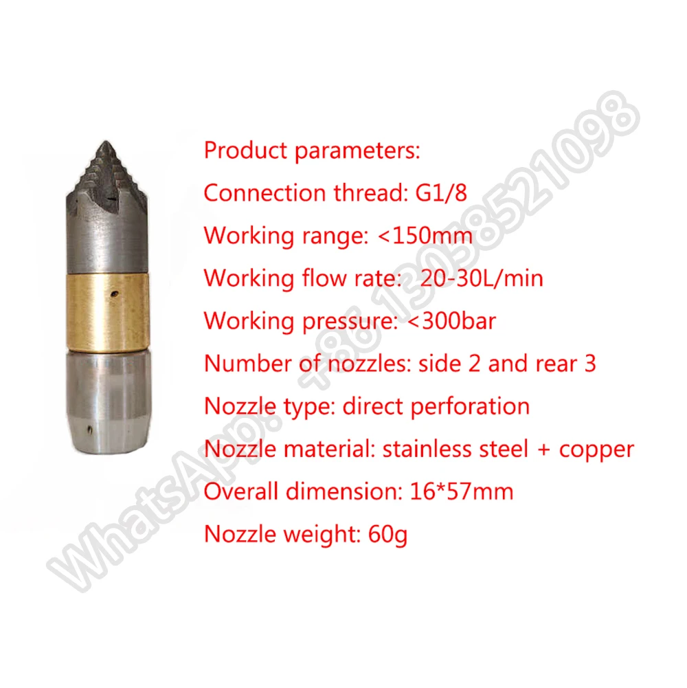 FY Mini 60G Rotary Nozzle - High-Pressure Water Cleaning