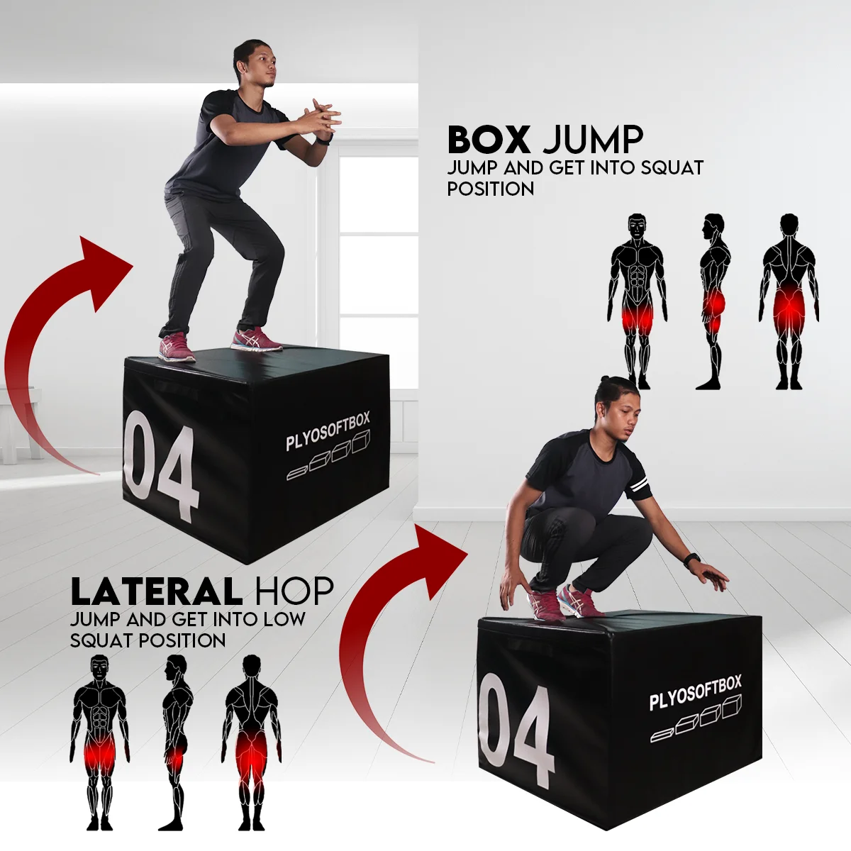 Soft Balance Foam Plyometric Box Jumping Exercise - Buy Foam Plyometric ...