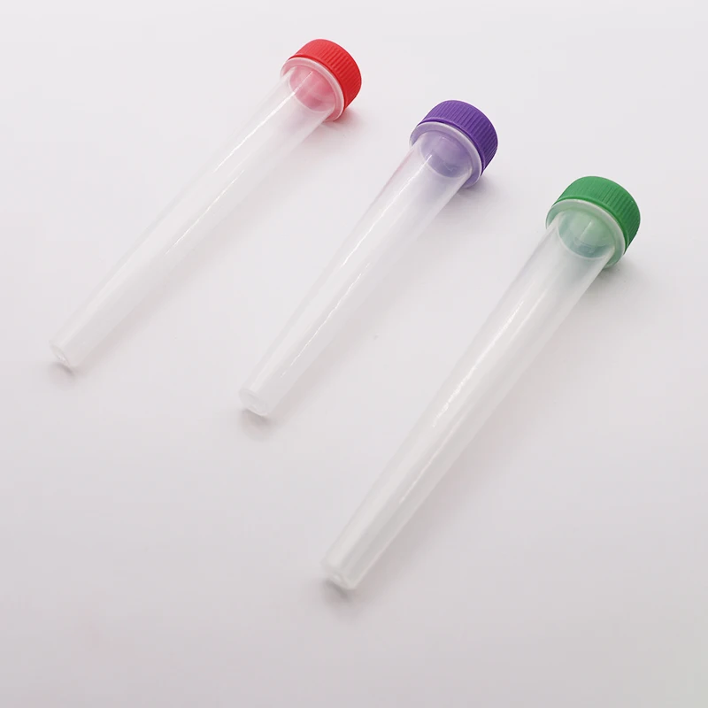Custom 120mm Clear Child Resistant Push Turn Conical Tube Packaging ...