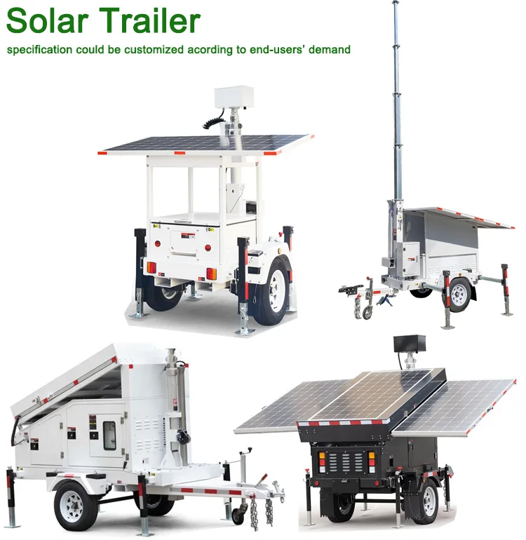 Telescopic Trailer Free Energy Lighting 360 Degree Rotation Cctv ...