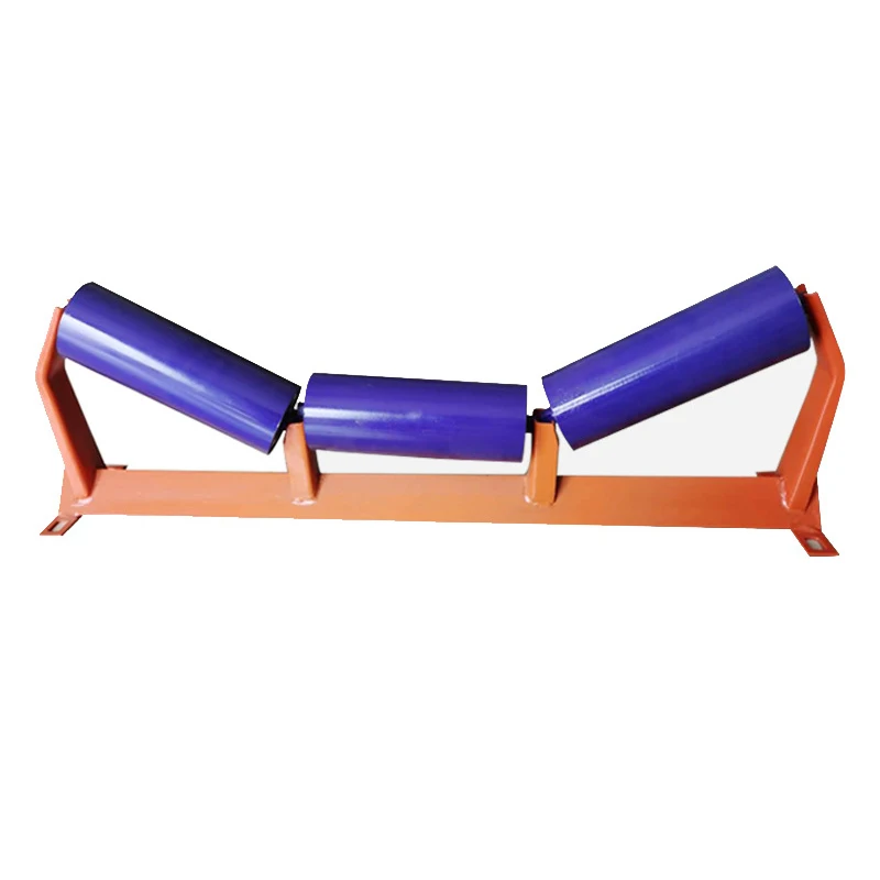 Mining Material Handling Belt Conveyor Trough Idler Roller Support ...