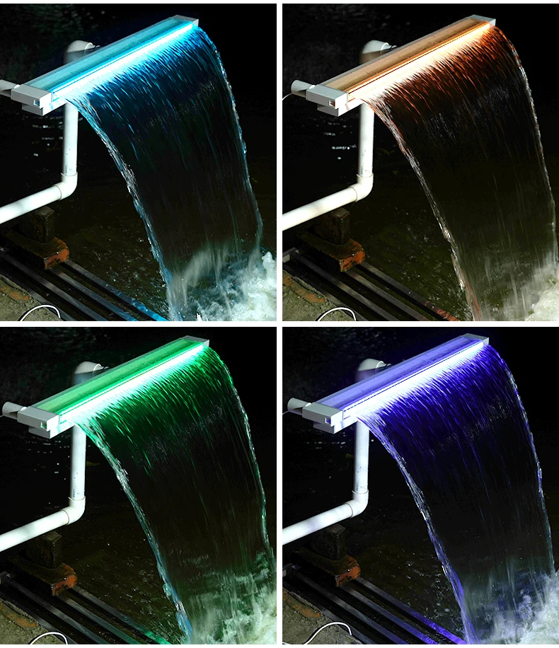 Garden Swimming Pool Cascade Water Blade Wall Spillway