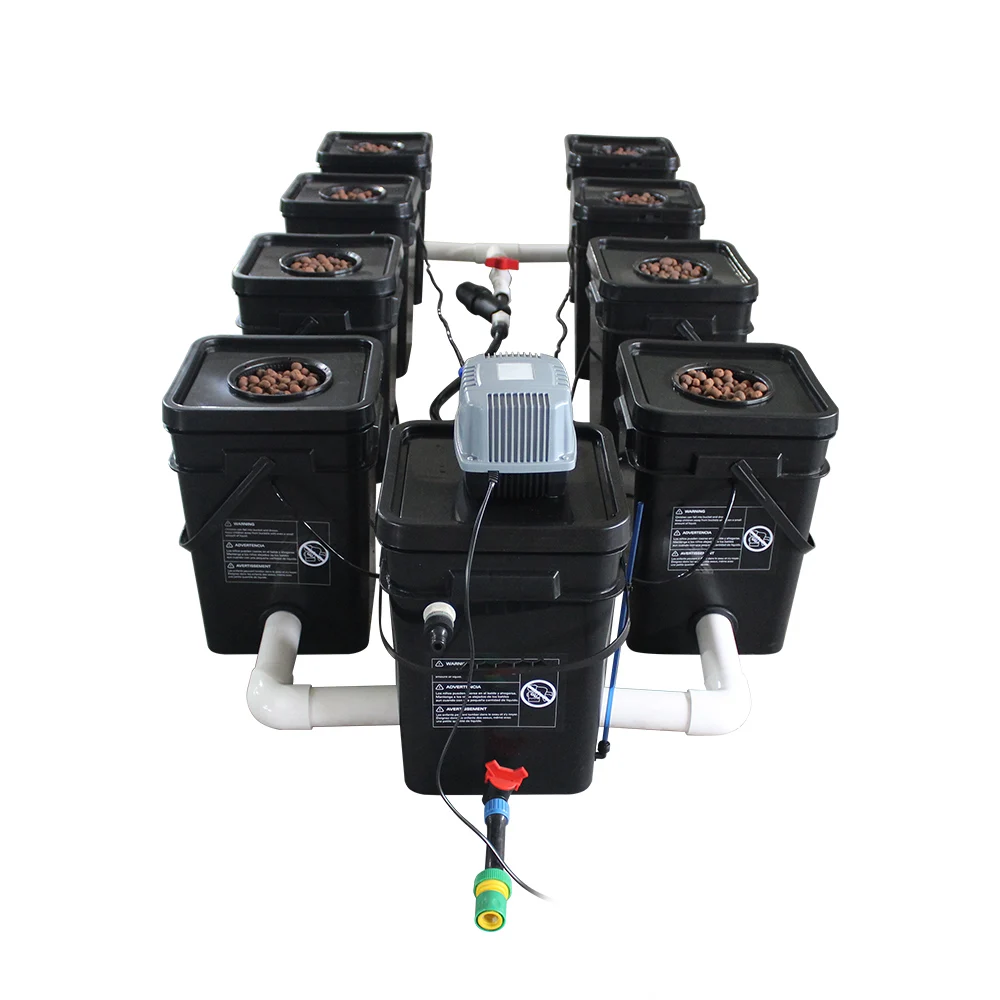 Rdwc 8 Buckets Recirculating Hydroponic System Dutch Bucket System - Buy Hydroponic System,Rdwc ...